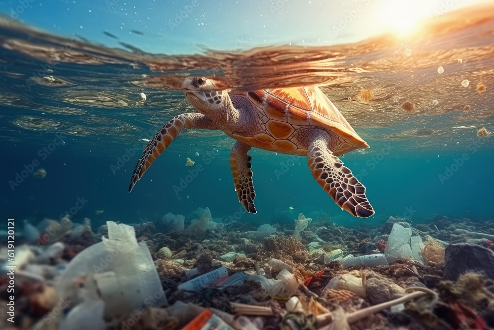 Ocean pollution, environmental Oil and oil products, sewage, chemicals ...