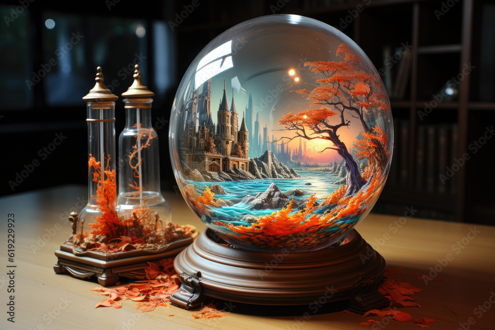Artistic representation of the sands of time captured through a color ...