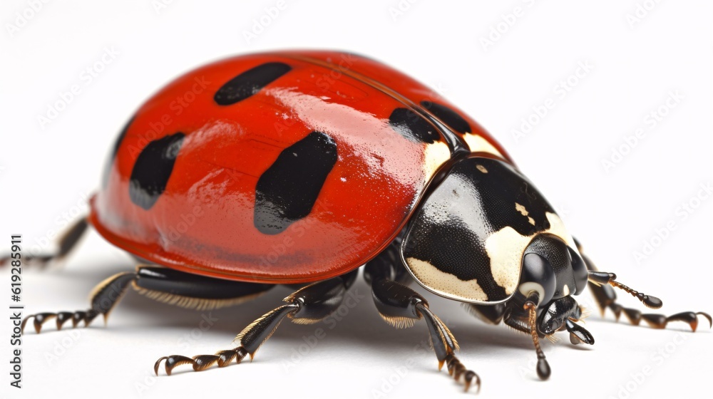 ladybug insect bug isolated white background generative ai Stock Photo ...