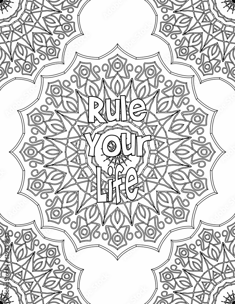 Printable Growth Mindset Coloring sheet, Mandala Coloring Pages for ...