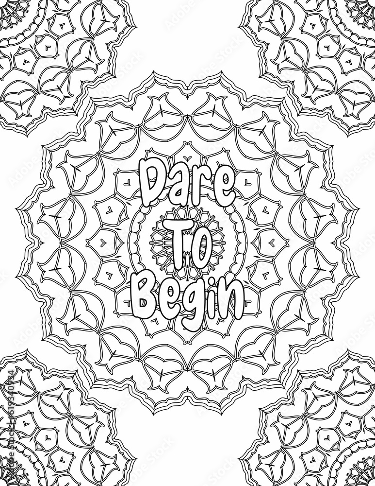 Printable Growth Mindset Coloring Pages, Mandala Coloring Pages for ...