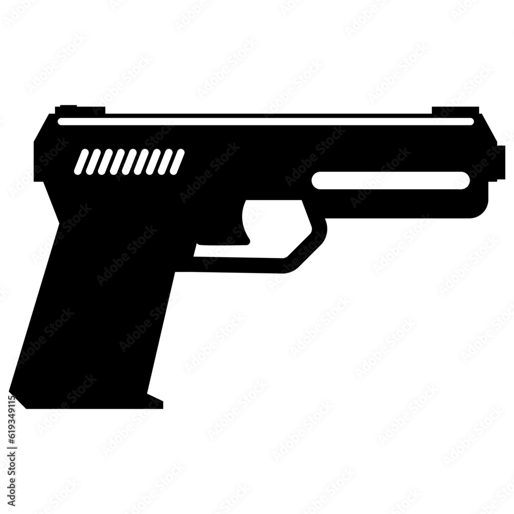 pistol, gun Stock Vector | Adobe Stock