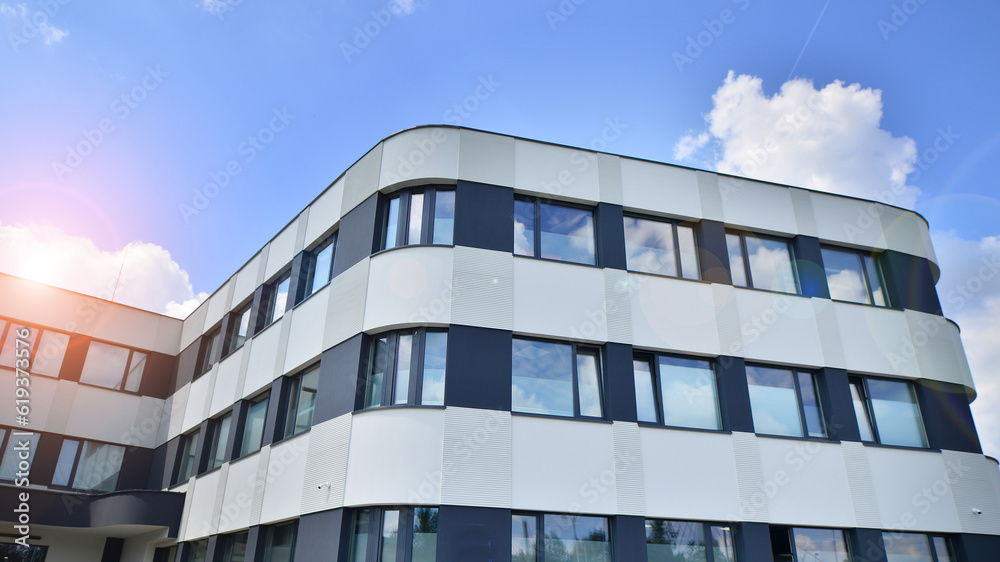 Modern suburban low rise office building. Stock Photo | Adobe Stock