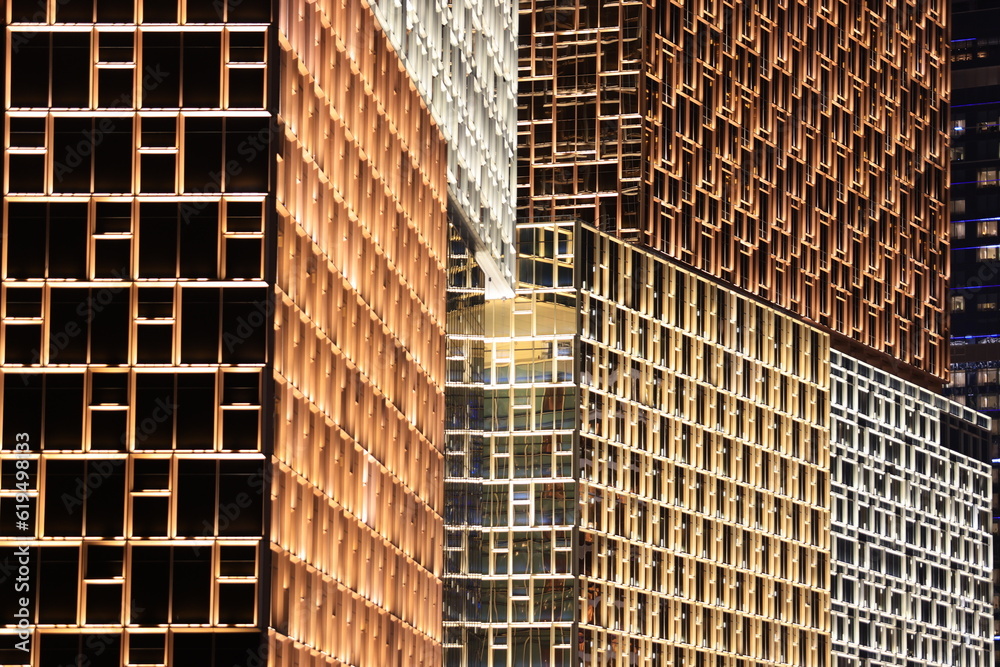 Macau, China July 2 2023: exterior of MGM cotai at night. it is one of ...