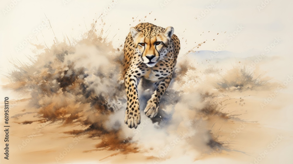 Agile cheetah, renowned as the fastest land animal, effortlessly ...