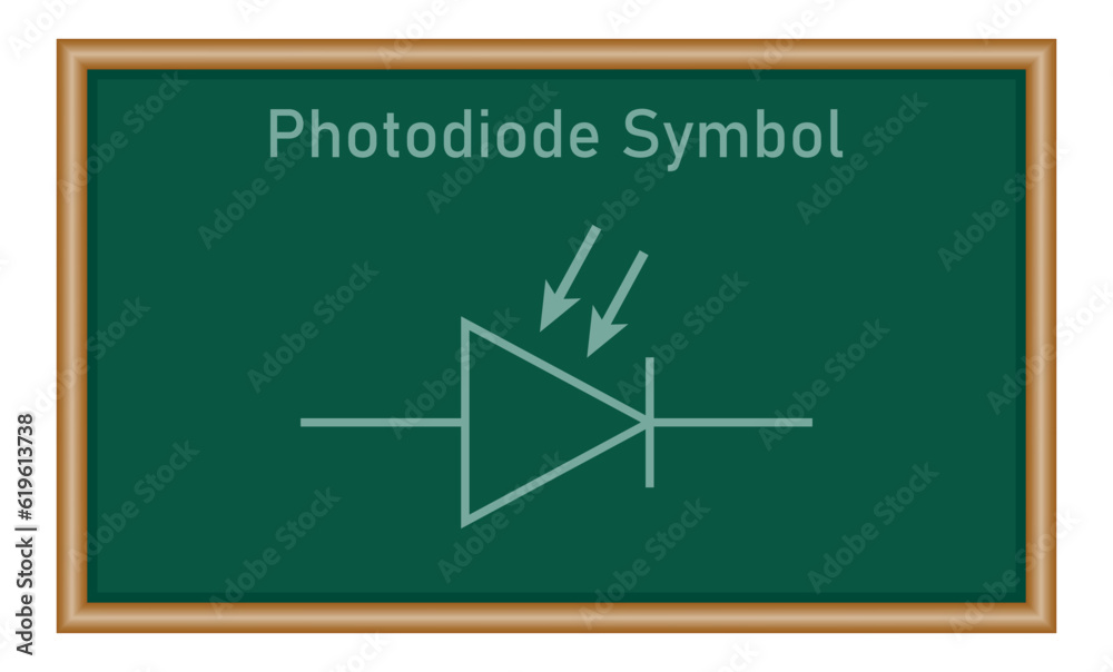 Symbolic representation of photodiode symbol. Physics resources for ...