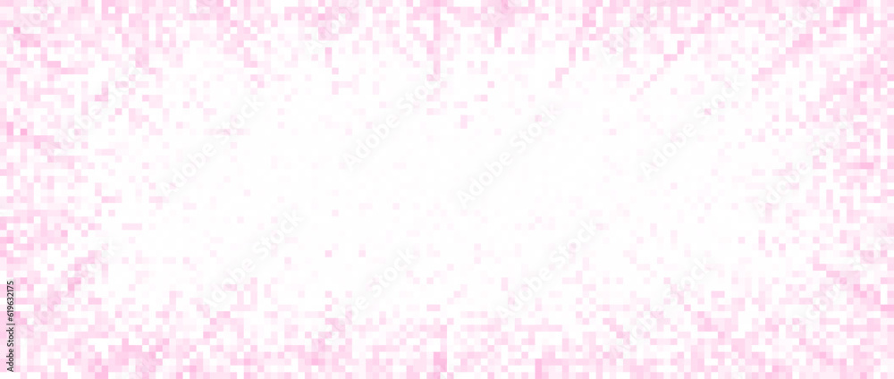 Fading pixelated pick frame. Radial rose noise grain texture ...