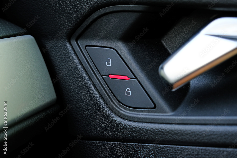 Car(automobile) automatic door lock switches Stock Photo | Adobe Stock