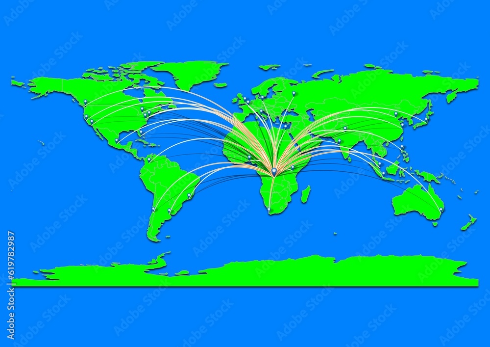 Vibrant Kananga, Congo (Kinshasa) map - Export concept map for Kananga ...