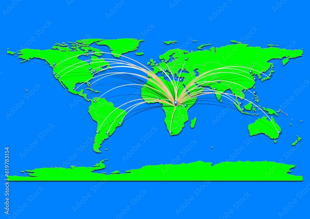 Vibrant Kisangani, Congo (Kinshasa) map - Export concept map for ...