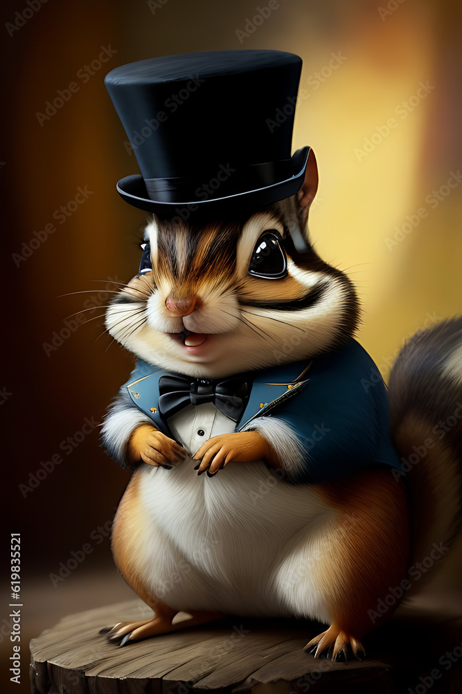 characterful animal portraits, wealthy portraiture, an illustration of ...