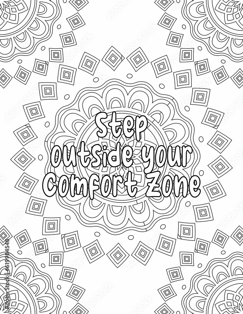 Printable Motivational Coloring Pages, Mandala Coloring Pages for ...