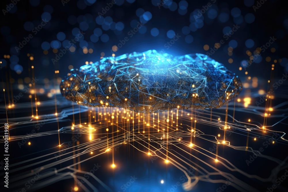 Abstract futuristic background Data Transfer. technology concept ...