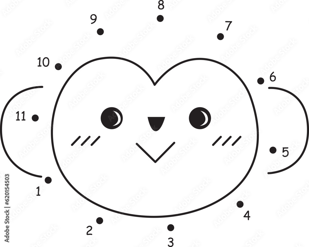 monkey Ocean Animals Dot to Dot Skip Counting cartoon doodle kawaii ...