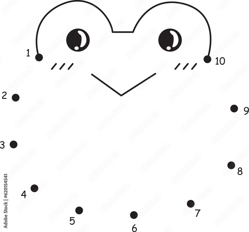 Image vectorielle Stock frog Ocean Animals Dot to Dot Skip Counting ... Image vectorielle Stock frog Ocean Animals Dot to Dot Skip Counting ...