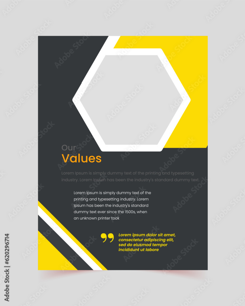Vektor flyer template, company profile, Brochure template layout design ...