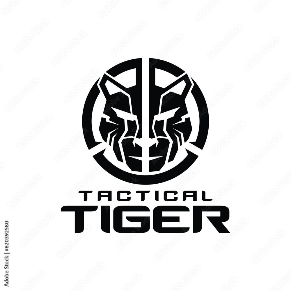 Tiger Logo. Tactical Military Tiger logo design vector illustration ...