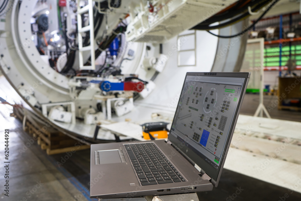 Portable computer that engineer use to control machine ,Technician ...