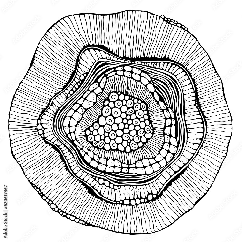 Artistically ethnic pattern. Mandala. Hand-drawn, ethnic, floral, retro ...