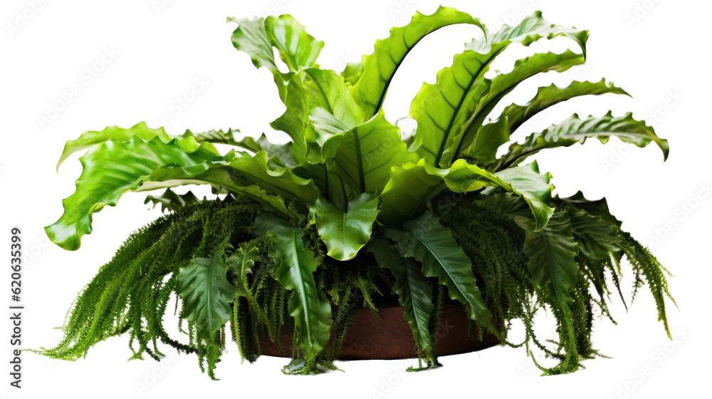 Bird's Nest Fern, also known as Asplenium nidus, is a house plant with ...