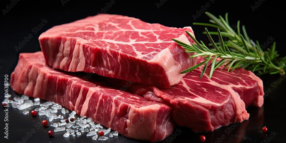 AI Generated. AI Generative. Asian chinese japanese korean sliced steak ...