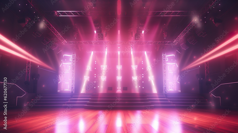 Lighting ramp with powerful spotlights for creating artificial lighting ...