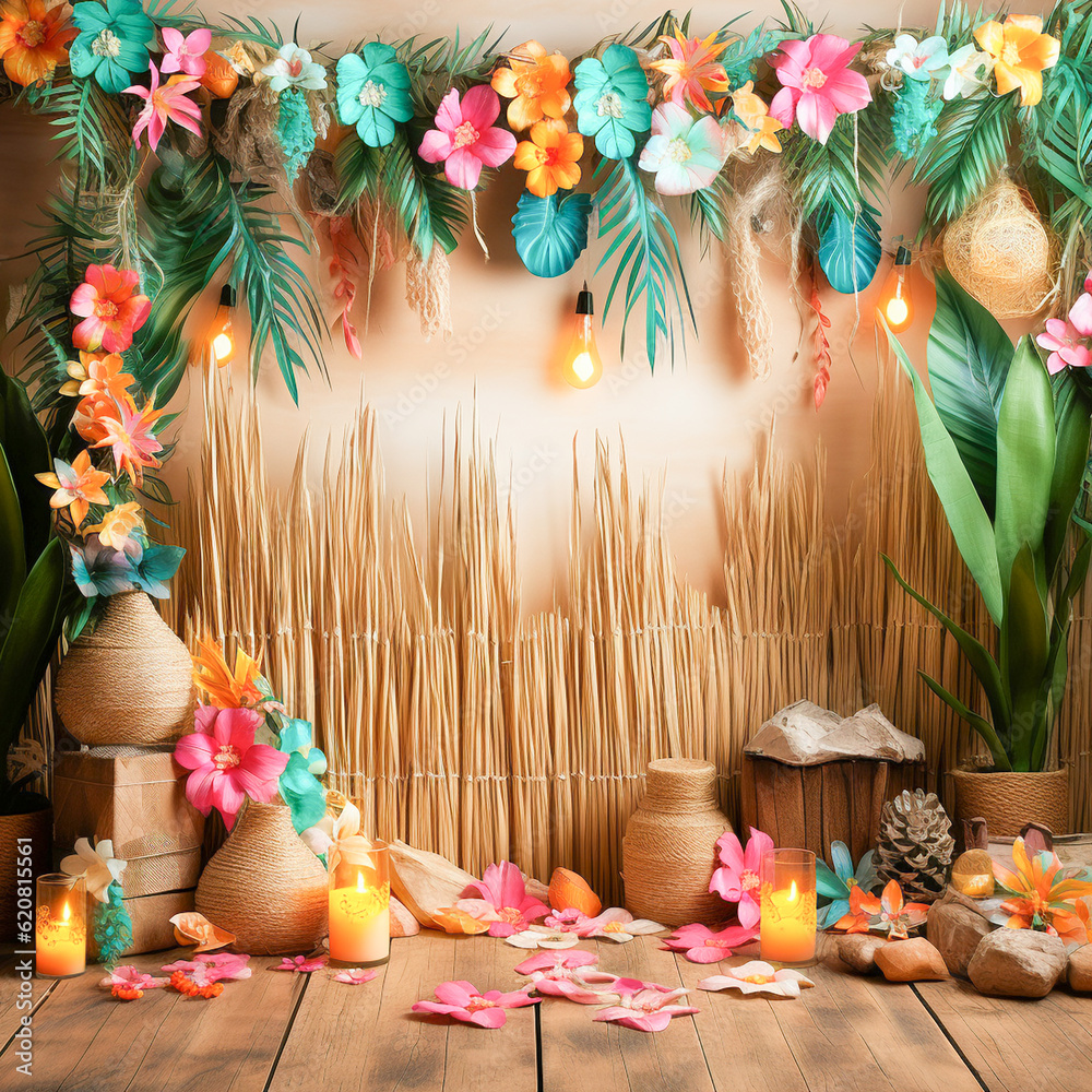 Hawaii kids Digital Backdrop, cake smash backdrop, Digital Photography ...