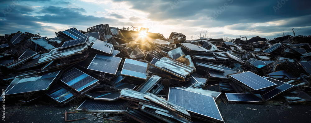 End of life renewable energy hardware. hard to recycle mass production ...