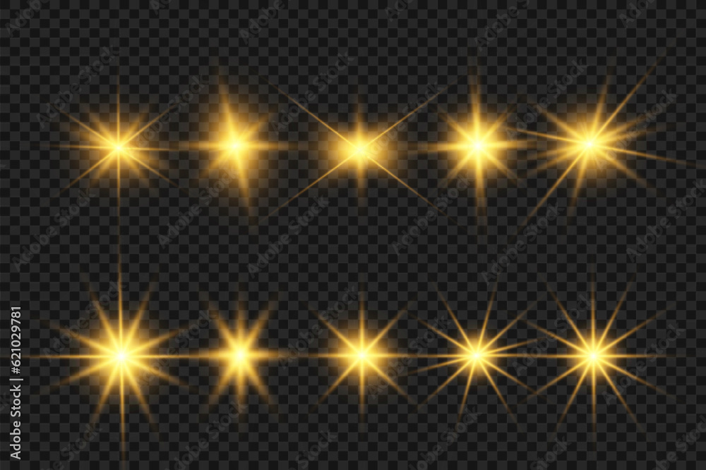 Special lens flash, light effect. The flash flashes rays and ...