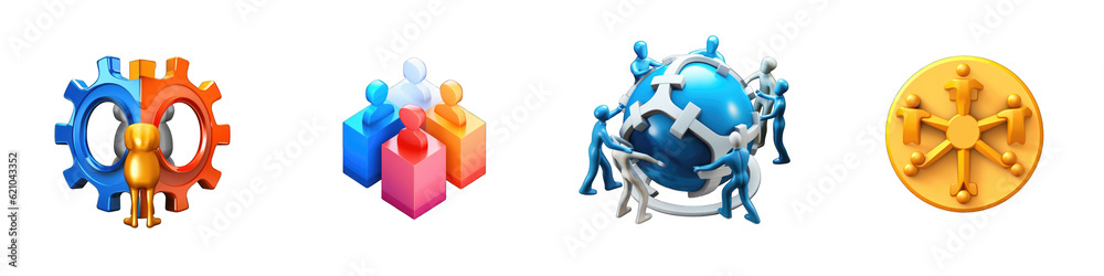 Teamwork clipart collection, vector, icons isolated on transparent ...
