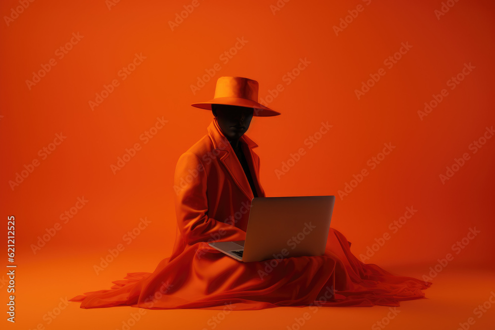 Elevate Your Style: Showcasing the Orange Laptop - Bold and Eye ...