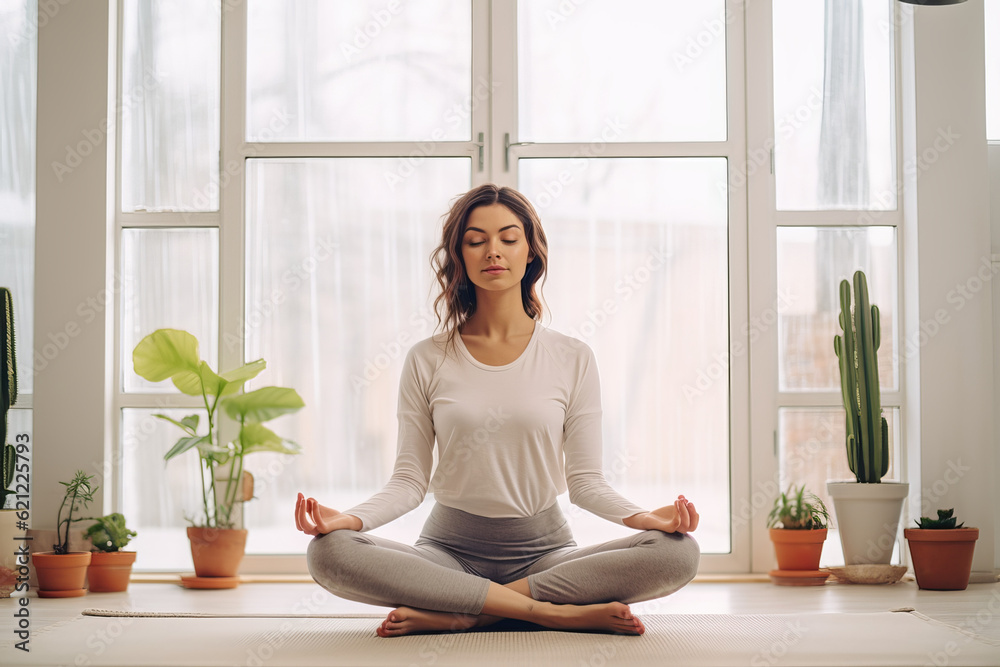 Zen Serenity: The Cutest Japanese Woman Showcasing Instagrammable Yoga ...