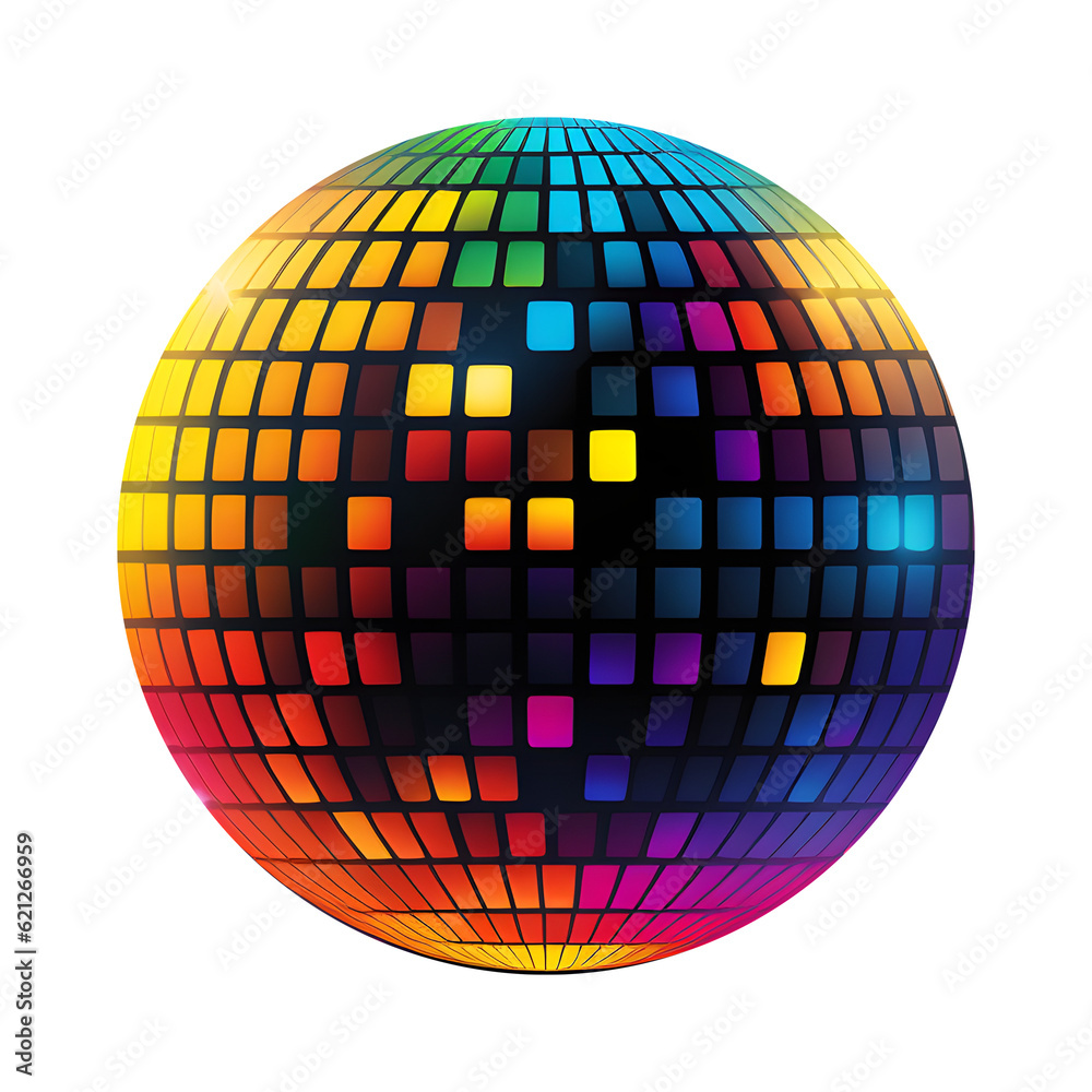 Disco Ball. Night Party. Retro Music Poster. Party Template Dj. 80s ...