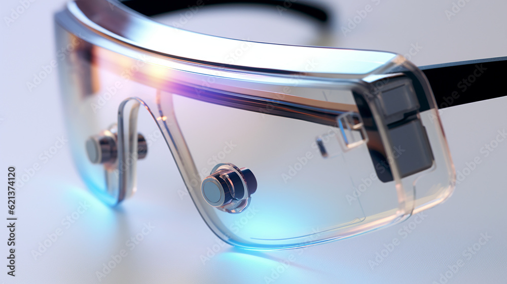 Virtual reality digital tech glasses with artificial intelligence and ...