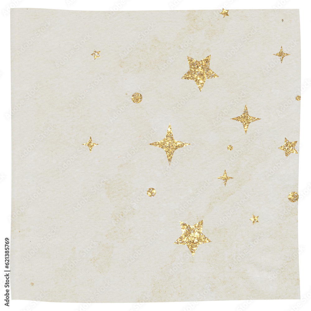 Paper texture gold moon and star background Note pad Sticky pad Shape ...