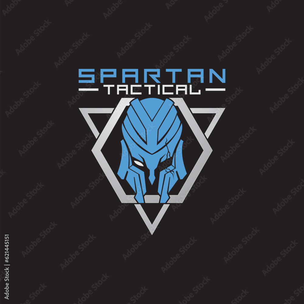 Spartan Logo. modern spartan helmet tactical logo design Stock Vector ...