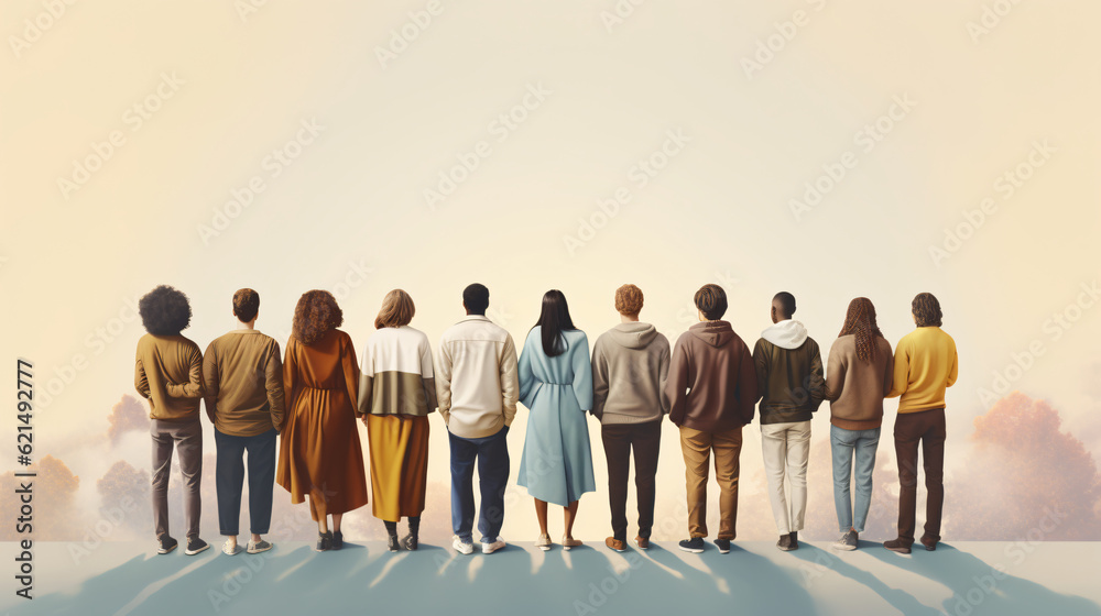 Diverse group of people working together, reflecting inclusivity and ...