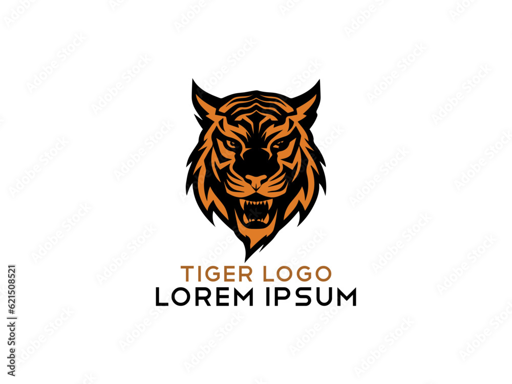 Tiger logo, simple and colorful illustration, transparent background, Premium Photo, Tiger Logo ...