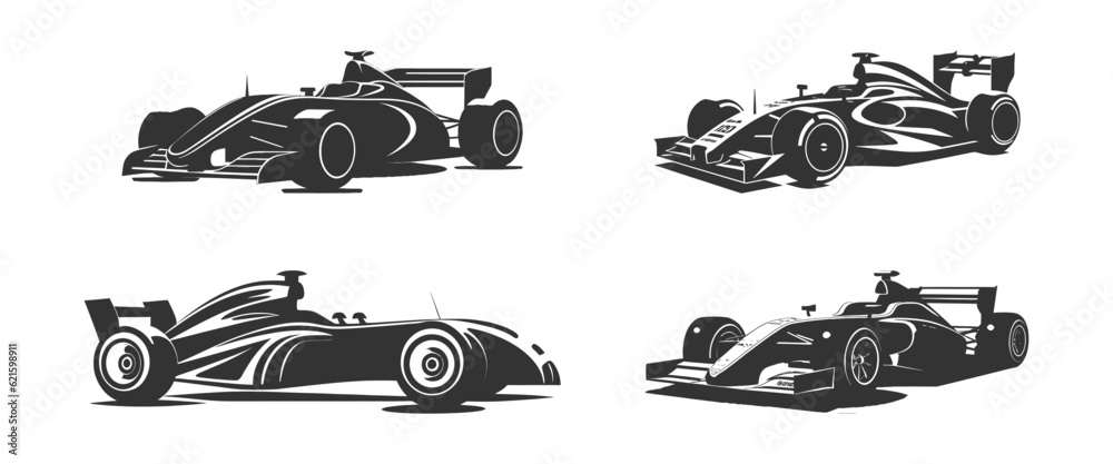 Formula race car icon. Vector illustration. Stock Vector | Adobe Stock
