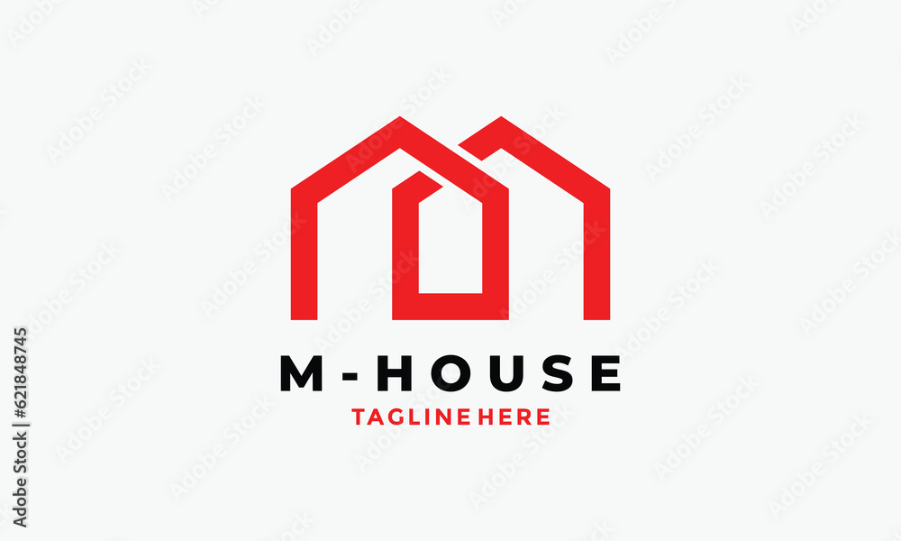 Logo vector linked house symbol connection network property real estate ...