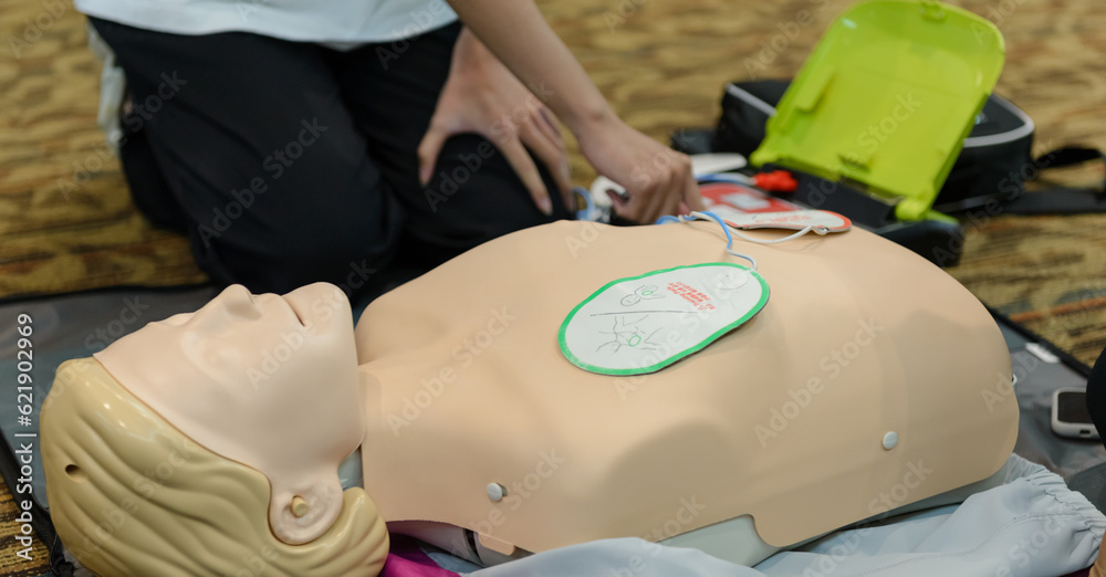 First aid cardiopulmonary resuscitation course using automated external ...