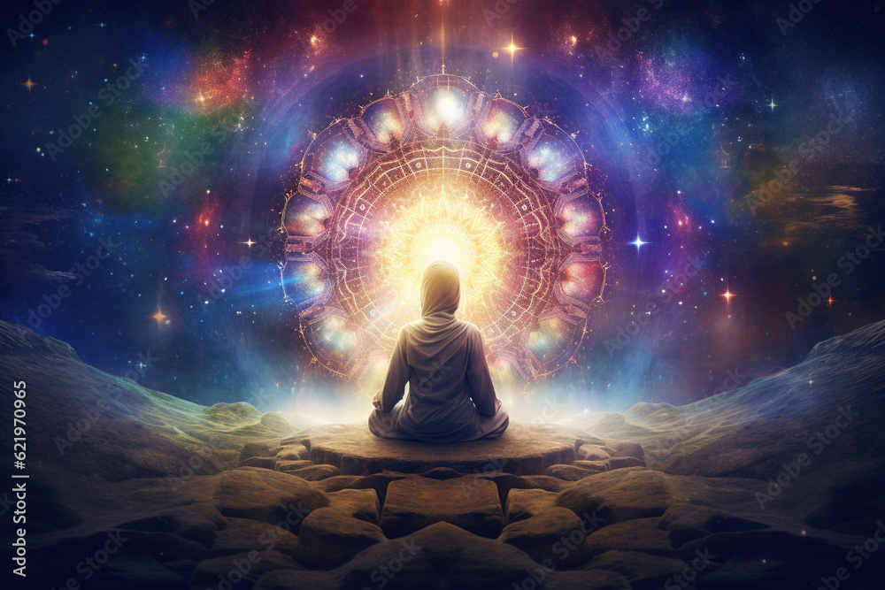 The vast expanse of the universe, with its myriad stars and galaxies ...