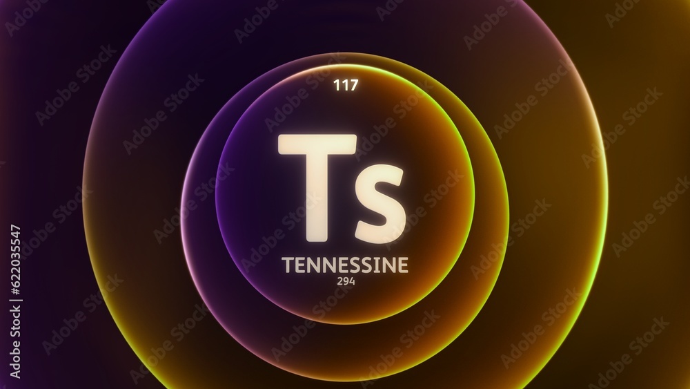 Ilustración de Stock Tennessine as Element 117 of the Periodic Table ...