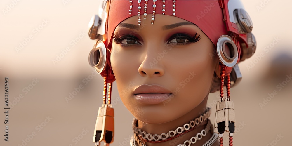 Beautiful warrior princess goddess. Strength and femininity. Concept ...