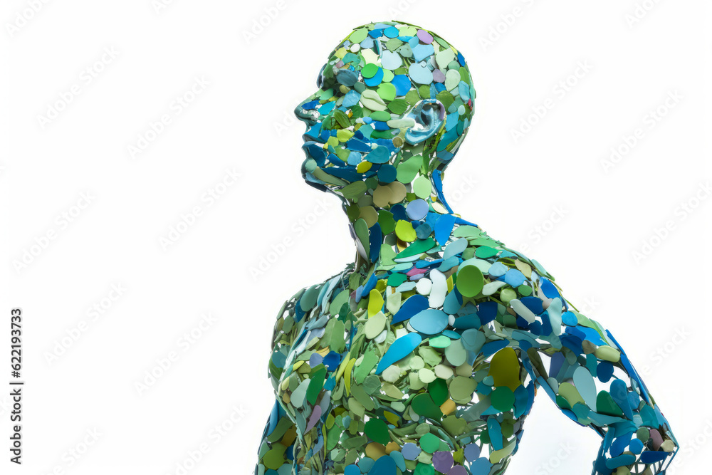Intriguing depiction of human figure designed from protein structures ...