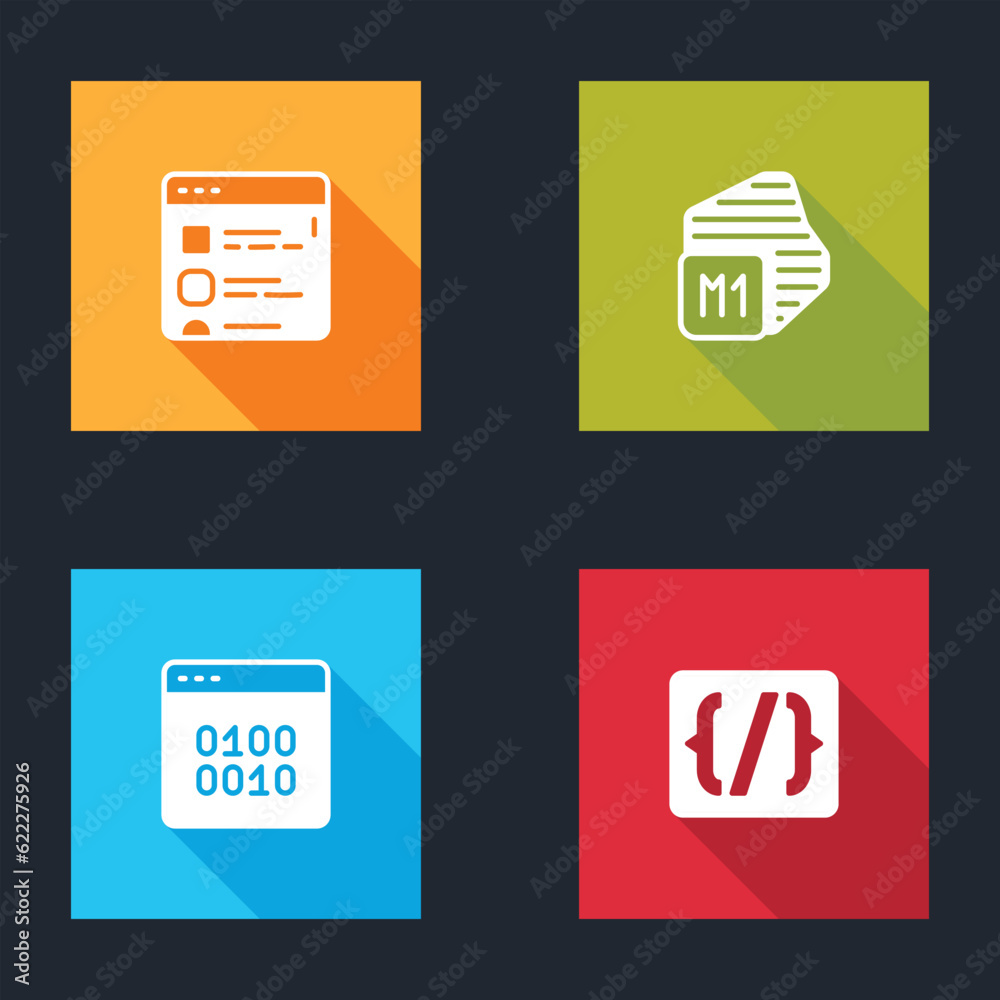 Set Browser files, Processor, Binary code and Programming language ...