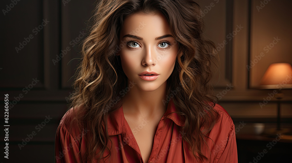 Sad terrified lady horrified facial expression made big mistake feel ...