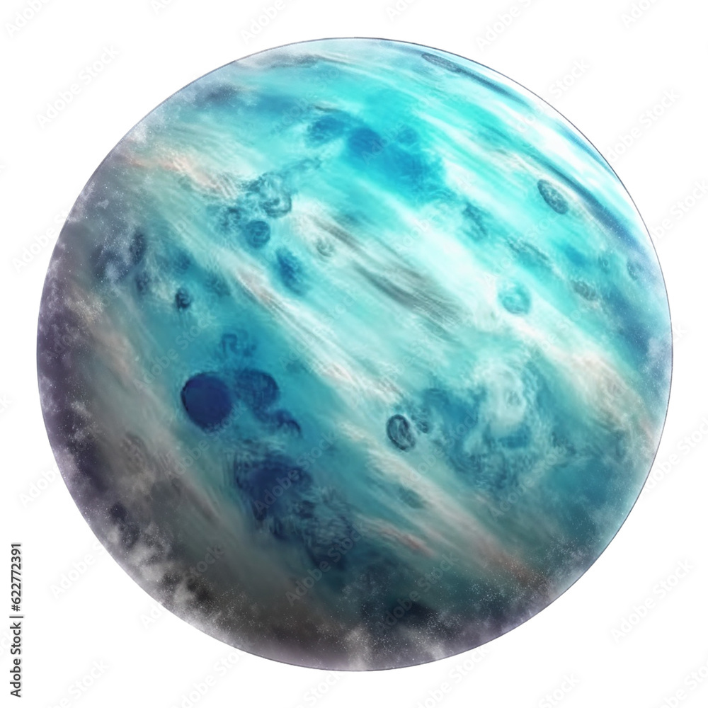 Neptune planet isolated on transparent background Stock Photo | Adobe Stock