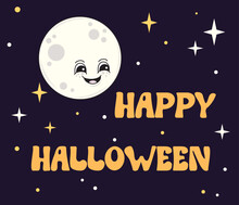 Vintage Full Moon Face Poster Free Stock Photo - Public Domain Pictures