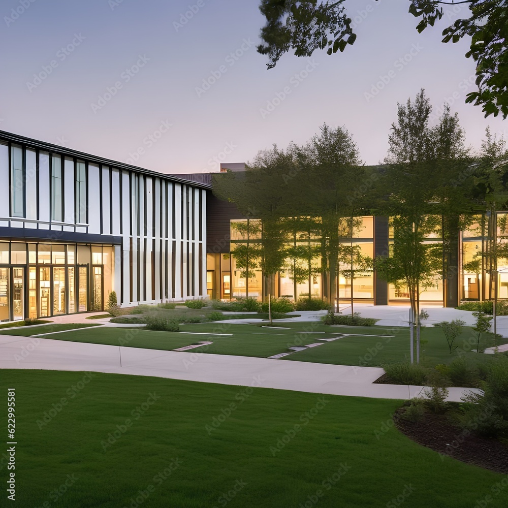 223 A sustainable educational center with eco-friendly classrooms ...